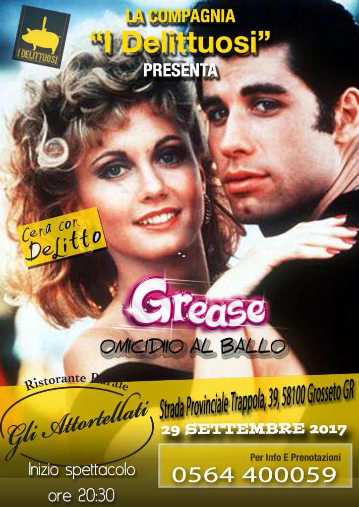 CENA CON DELITTO " GREASE OMICIDIO AL BALLO " - I Criminosi
